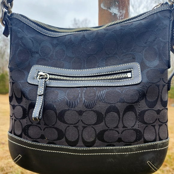 Coach | Bags | Coach Signature Canvas Leather Crossbody Bag Purse 9362 | Poshmark